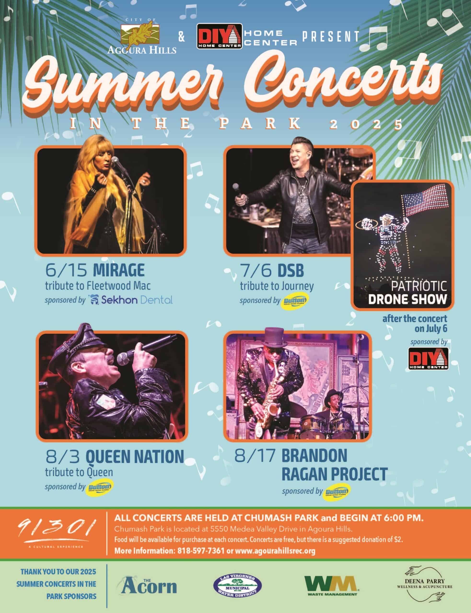 Summer Concerts in the Park 2025 – Featuring Mirage, a Tribute to ...